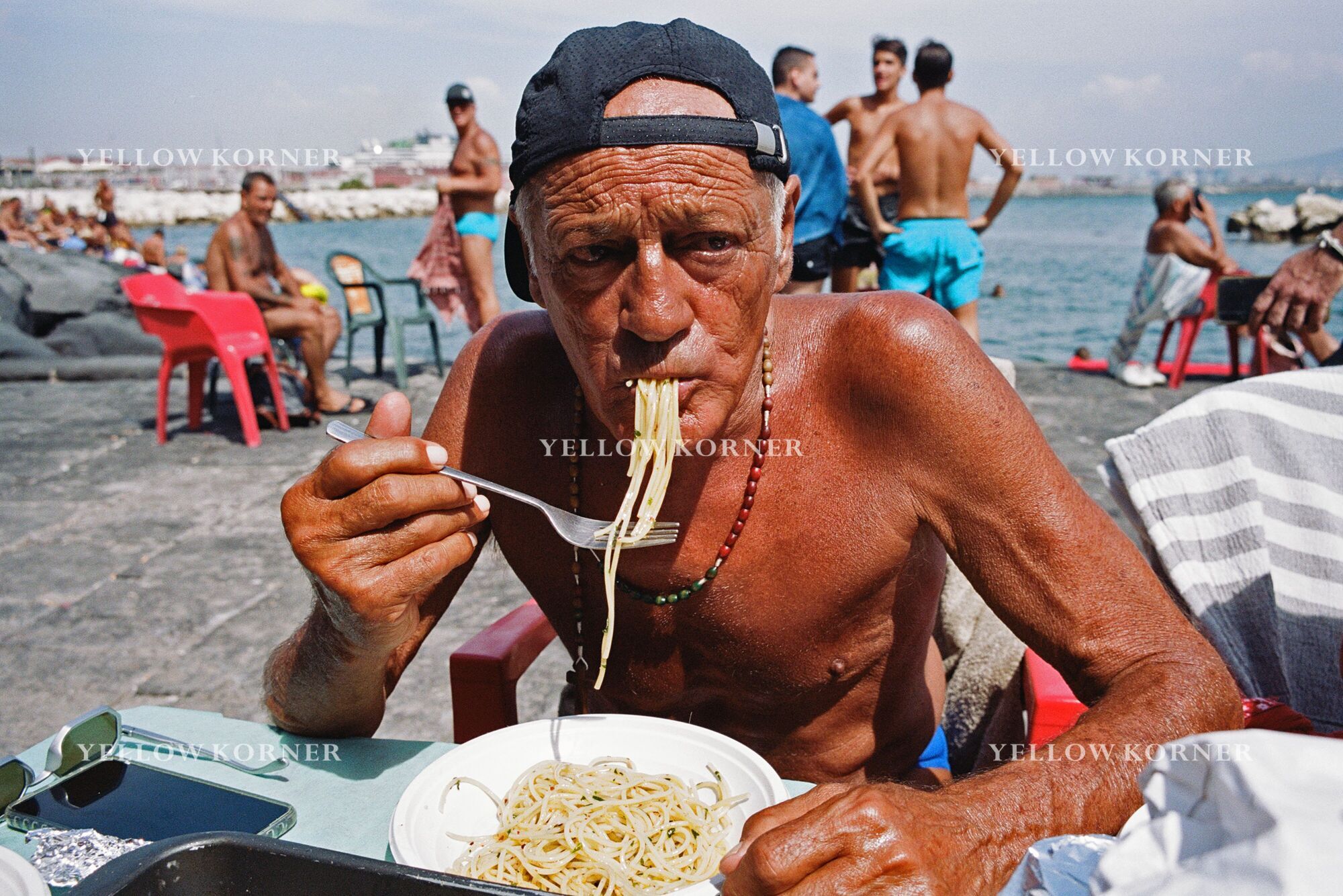 Spaghetti on the beach, Man, Robbie McIntosh · Art photographs ...